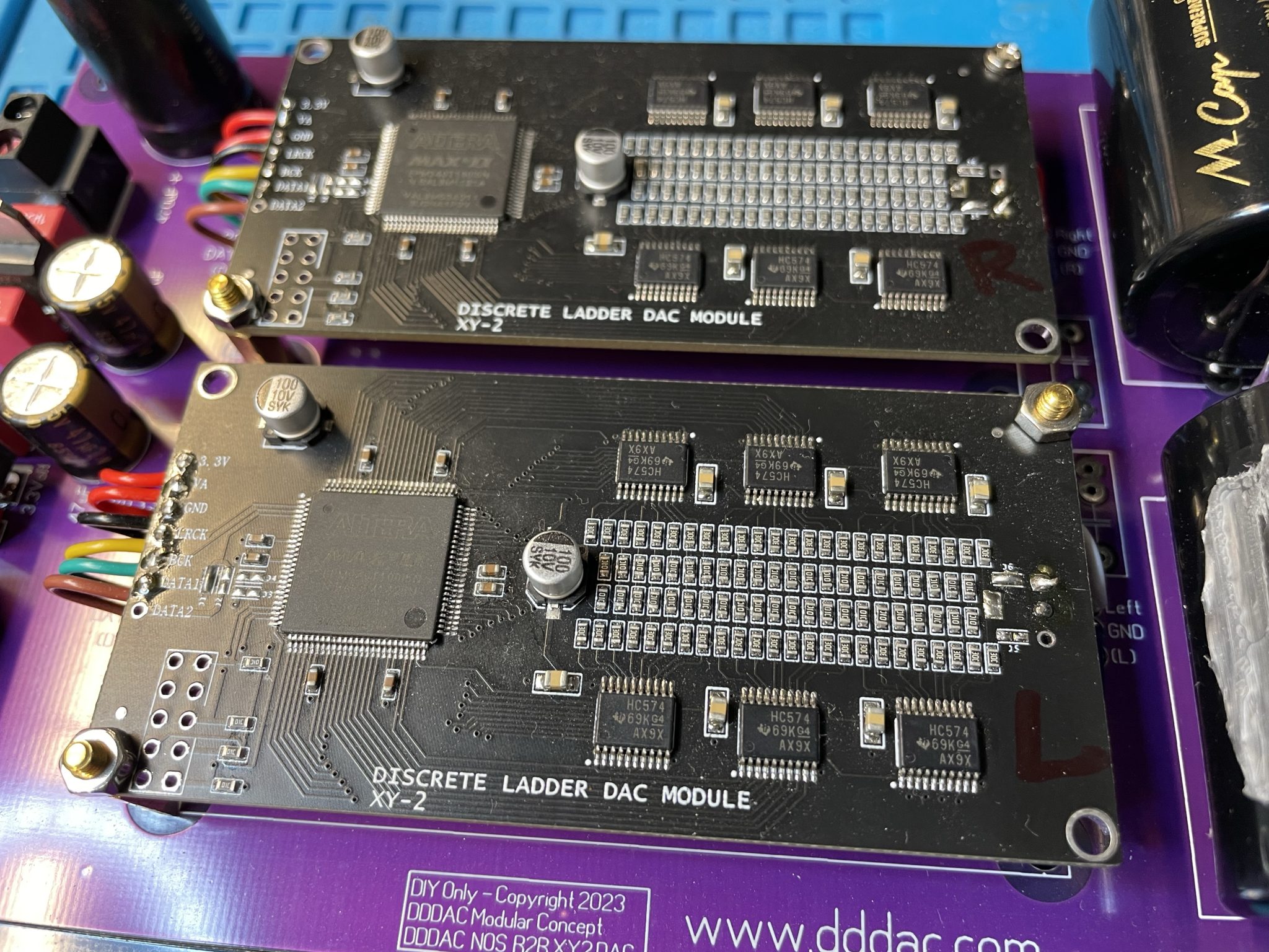 Experiments with a discrete R2R ladder DAC (XY2) - DDDAC